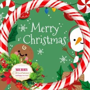 Toni Tails Christmas Peppermint Profile Frame - Profilesframe.com