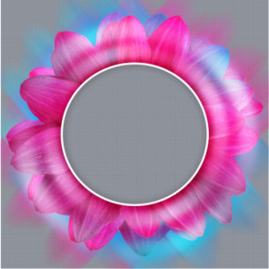 Pink Flower Profile Frame For Facebook - Profilesframe.com