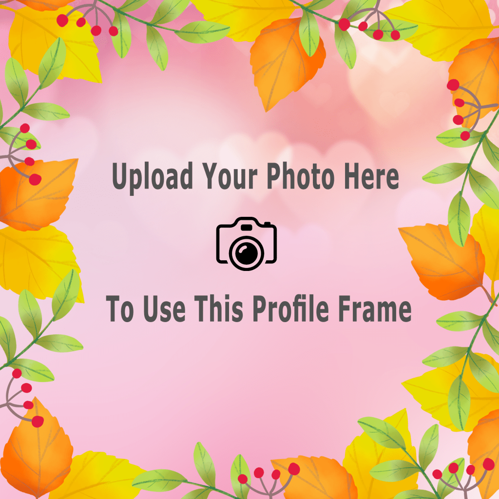 Autumn Season Profile Picture Frame - Profilesframe.com