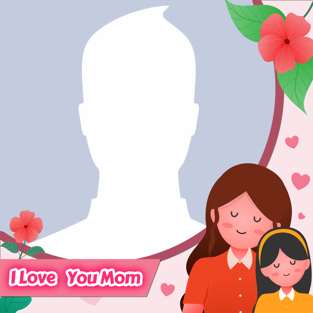 I Love You Mom Profile Picture Frame - Profilesframe.com