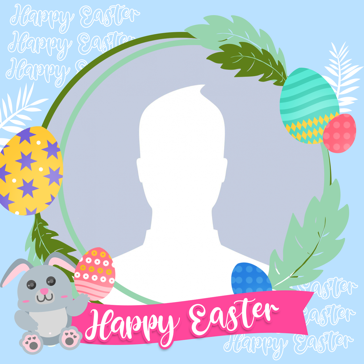 Happy Easter Day 2022 Profile Frame | Easter Sunday Frame ...
