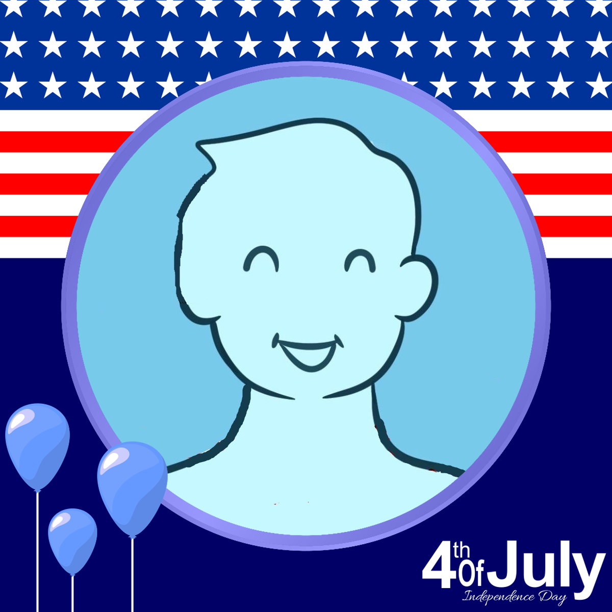 Happy 4th Of July 2022 Profile Picture Frame | USA Independence Day ...